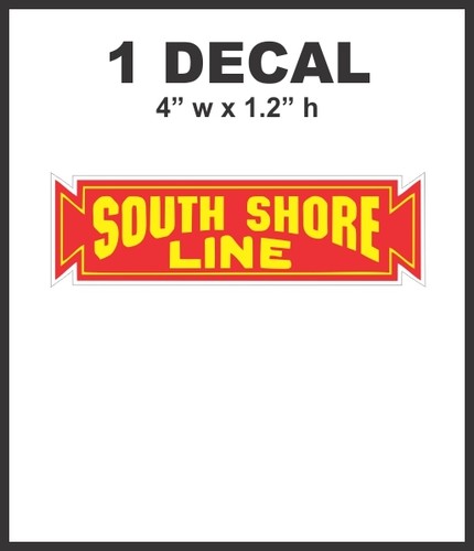 South Shore Line Railroad Rail Road Lines Company Decal NICE | eBay