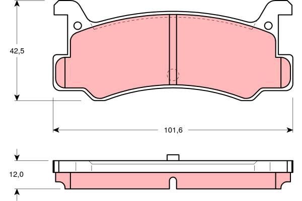TRW Rear Brake Pads GDB375 fits Mazda 323 Astina BG 1.6 (BG6S, BG6P) | eBay