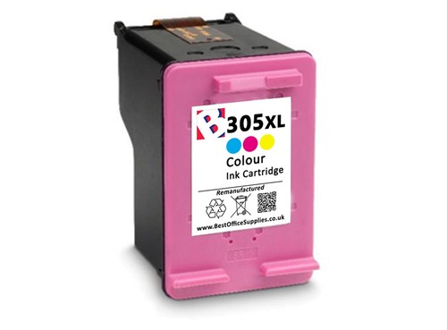 305 XL Colour Refilled Ink Cartridge For HP Deskjet 2810e Printers ...
