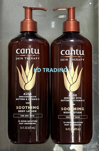 (2-Pk) Cantu SKIN THERAPY ~ Aloe Enriched Butter Vitamin E SOOTHING ...