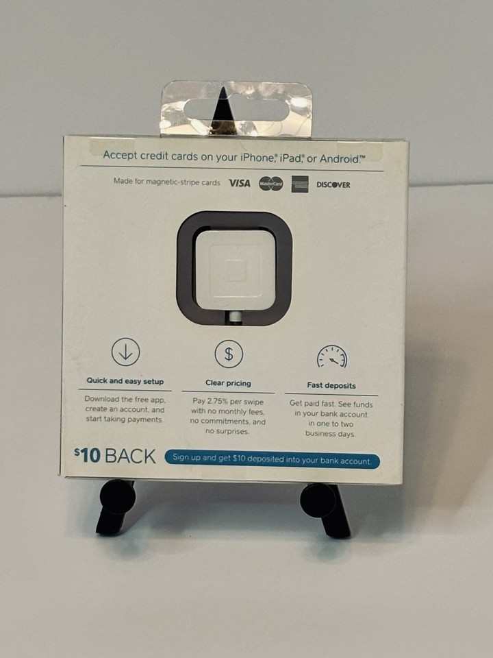 Square A-PKG-0206-01 Credit Debit Card Reader - White for Apple iPhone ...