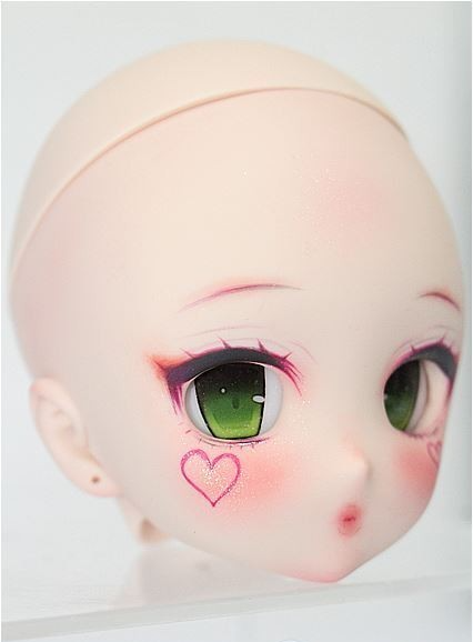 Volks Dollfie Dream DD DDH-01 Custom Make Up BJD Head & Eye SET Heart ...