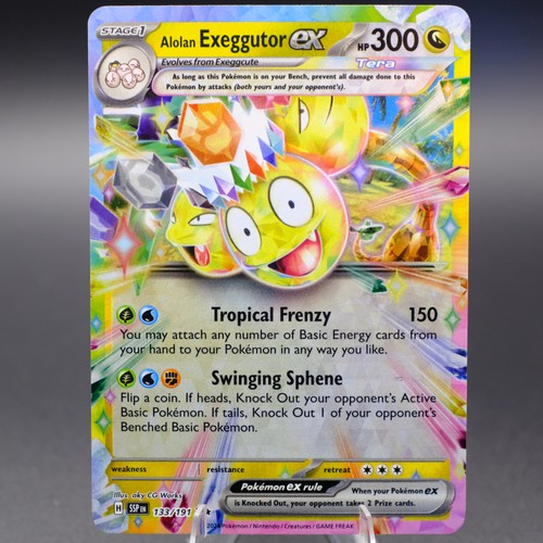 Alolan Exeggutor ex 133/191 Double Rare SV08: Surging Sparks Pokemon ...