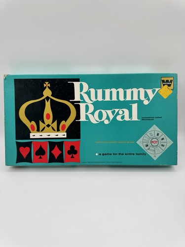 VINTAGE Rummy Royal Game Sheet Large MAT ONLY Whitman 1962 Tripoley ...