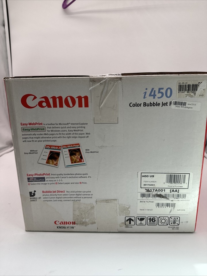 Canon I450 Standard Inkjet Printer 13803025361| eBay