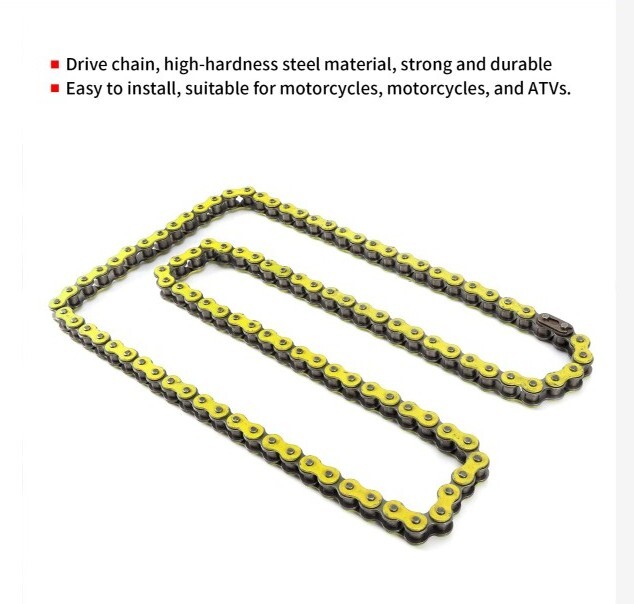 420 Chain, Steel Link Chain Standard Roller Chain for 90CC 110CC 125CC ...