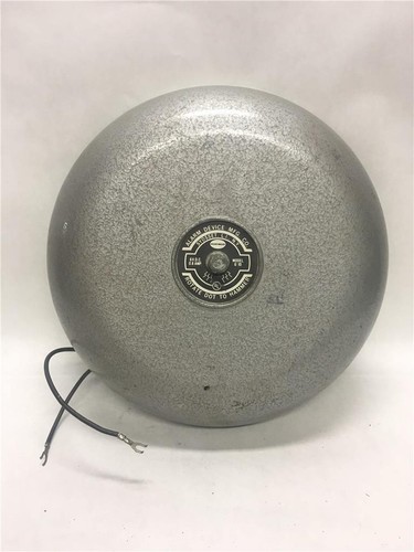 Ademco Model U 10 Approx.10" Silver Bell Alarm 6VDC .8 Amp U10 | eBay