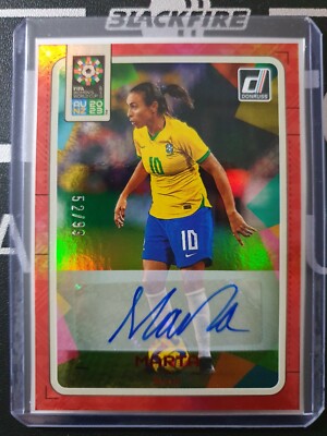 2023 Panini Donruss Womens World Cup WM 2023 Marta Autograph RED ...