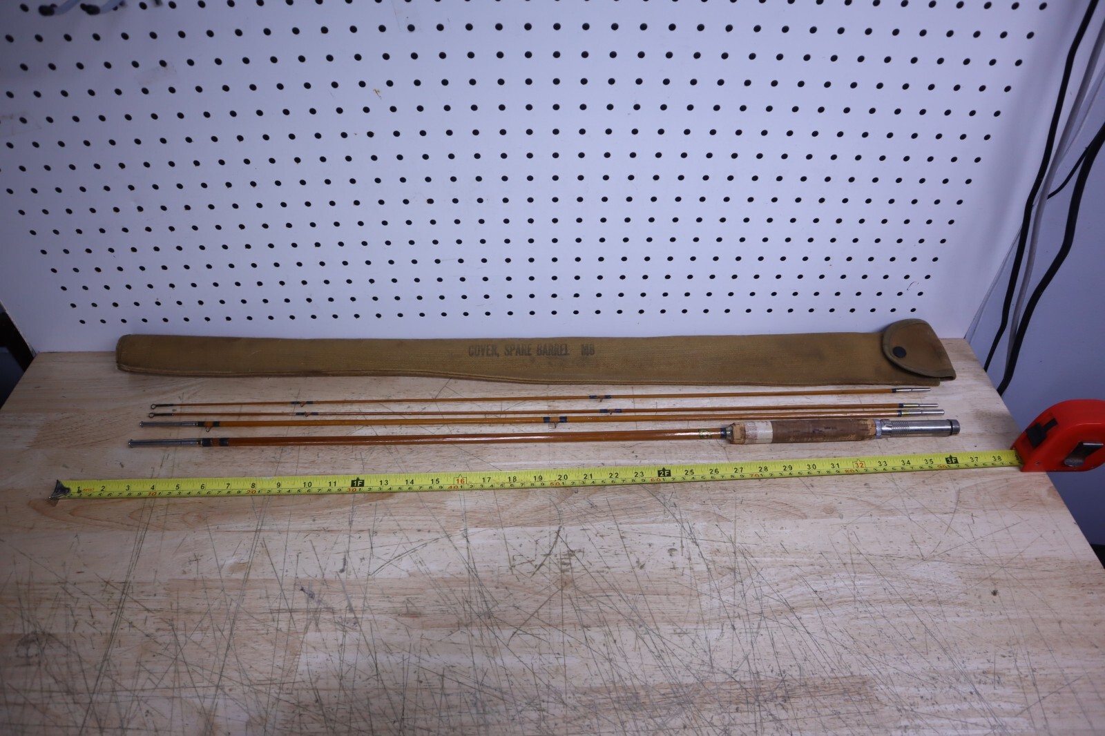 Montague Split Bamboo Flyrod Fly Fishing Pole Rod & Case Rare Antique ...