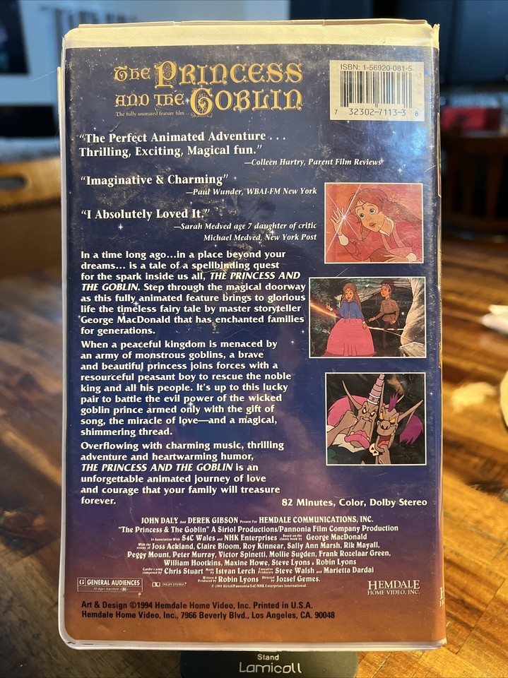 The Princess and the Goblin (VHS, 1994) | eBay