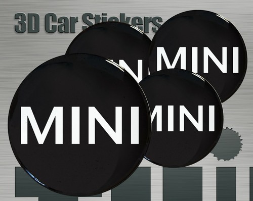 Wheel stickers Mini Center Cap Logo Badge Wheel Trims Rims Decal ...