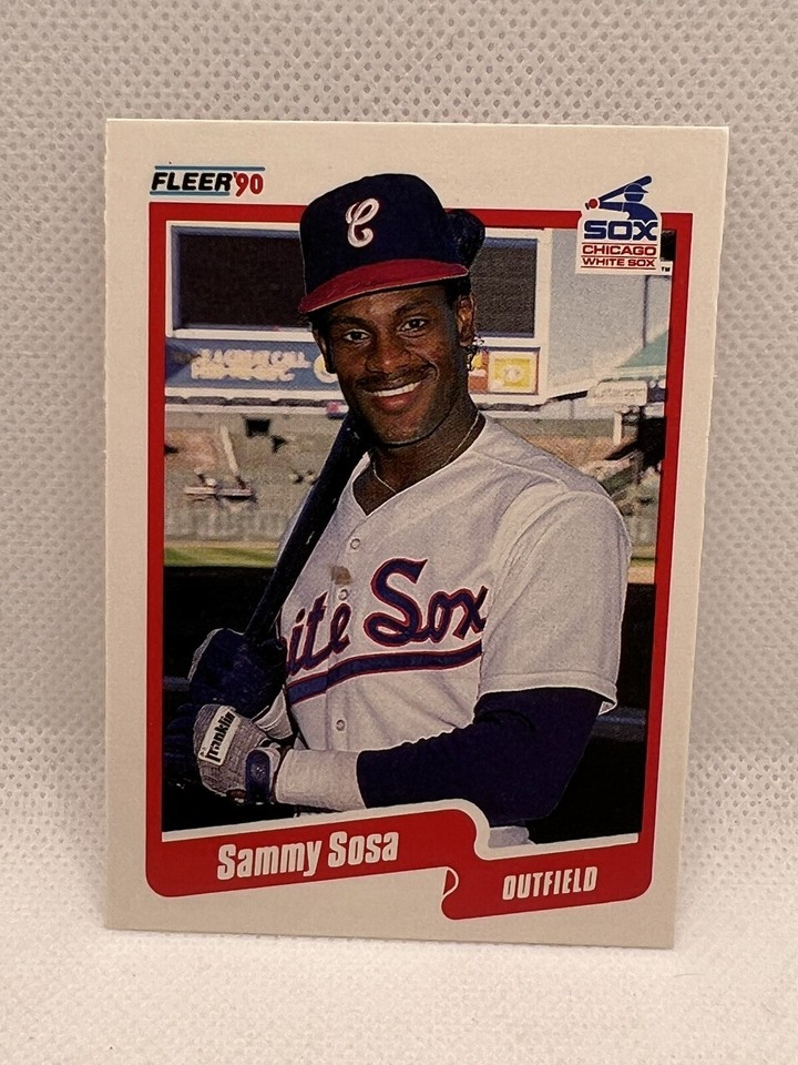 Sammy Sosa 1990 New Vintage Fleer #548 Rookie Card Pristine Condition ...