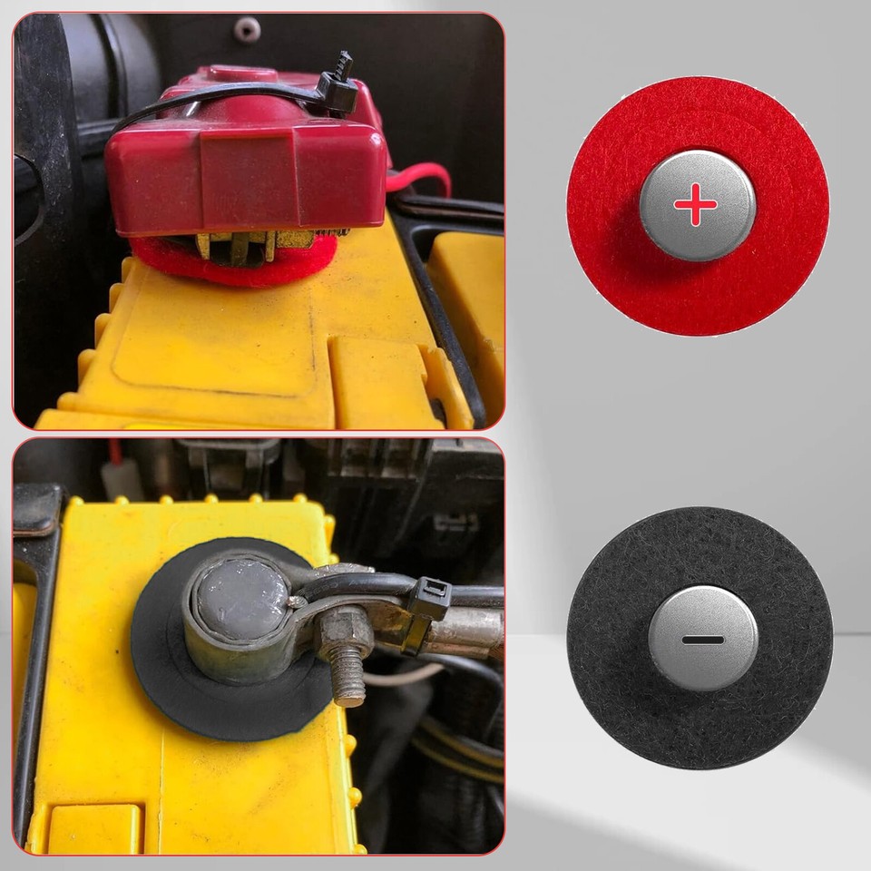 10X Car Battery Post Terminal Shims Auto Lead Caps w/ 12X Washers ...