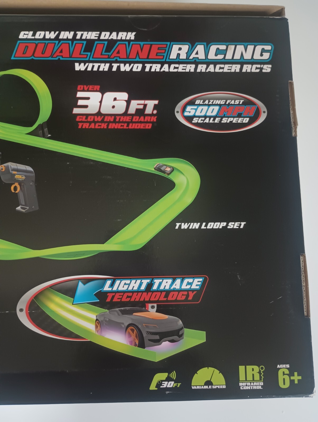 Max Traxxx R/c Tracer Racers High Speed Remote Control Twin Loop Track ...