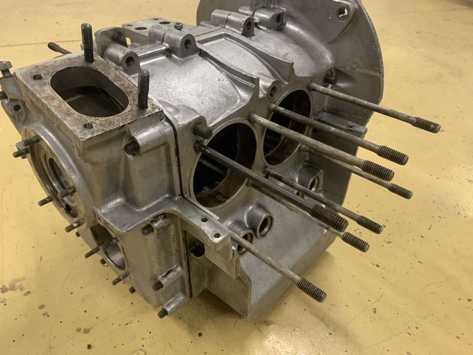 VERY NICE USED ORIGINAL 1957 PORSCHE 356A 3 PC ENGINE BLOCK 1600 NORMAL ...