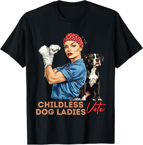 CHILDLESS DOG LADIES VOTE Kamala Harris President Election T-Shirt | eBay