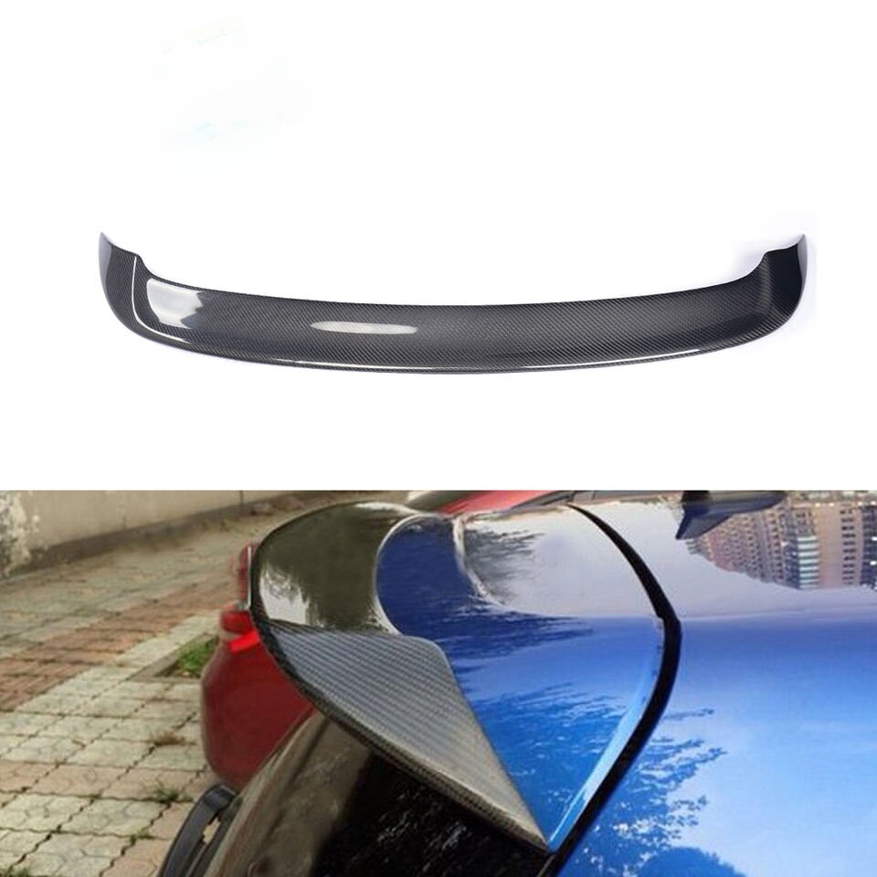 Real Carbon Fiber Rear Roof Spoiler Window Wing For VW Golf VI MK6 R20 ...
