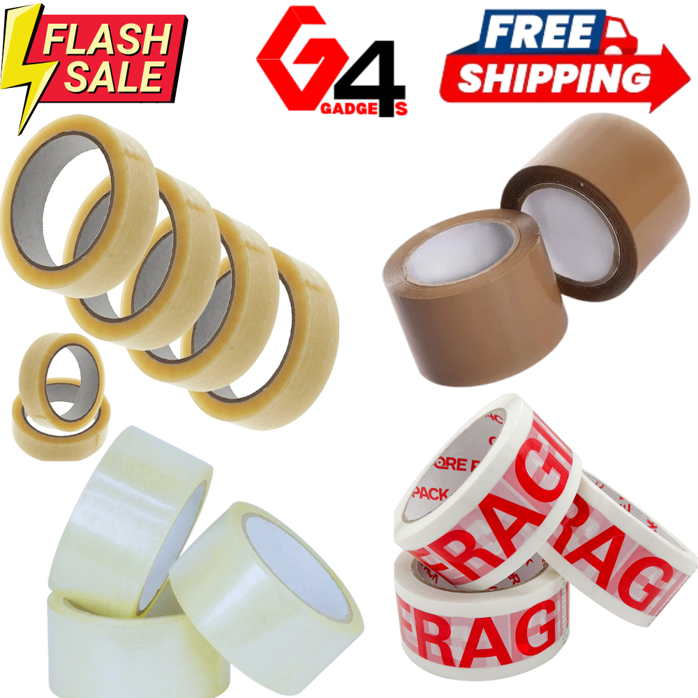 Clear Brown Fragile Cello Strong Packing Tapes Carton Sealing 1 6 12 36 ...