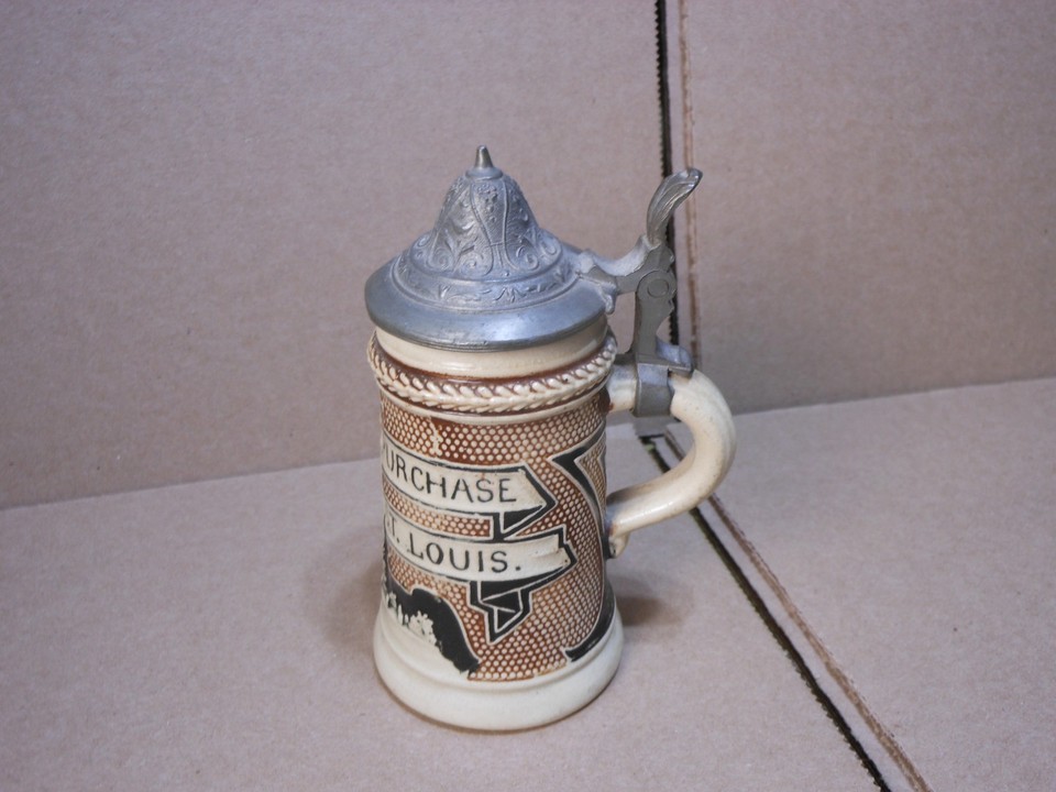 Small Lousiana Purchase Monument St. Louis Stein 1904 Worlds Fair ...