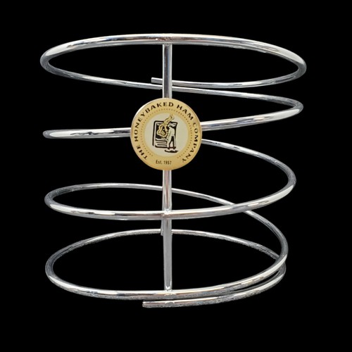 Honey Baked Ham Metal Spiral Serving Stand w/ Company Logo Dinner ...