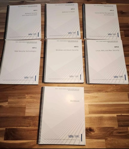 SANS SEC401 2025 SECURITY & CLOUD ESSENTIALS For GIAC GSEC EXAM 7 Books ...