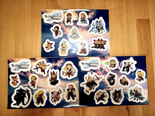 Granblue Fantasy Kandoo excluSIVE sticker sticker set of 3 types Japan ...