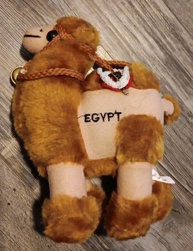 Vintage Camel Plush Stuffed Animal Arabic Hang Tag Egypt Souvenier Toy ...