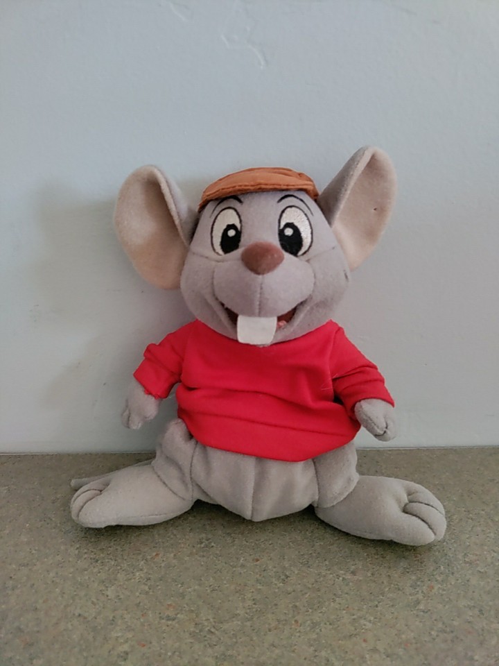 The RESCUERS Plush Bernard 7" Mouse Walt Disney Bean Bag Stuffed Animal ...