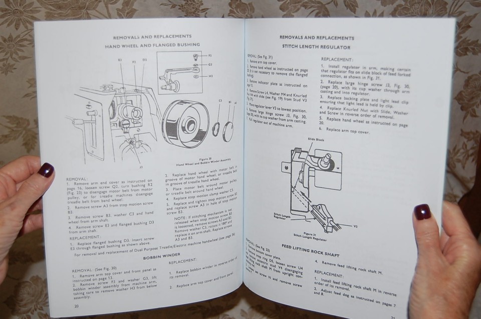 Professional Full Edition Service Manual for Singer 337 and 338 Sewing ...