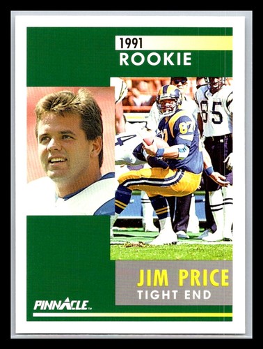 1991 Pinnacle #301 Jim Price Rookie Los Angeles Rams | eBay