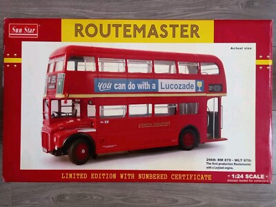 SunStar 2908 1/24 Scale RM 870 Routemaster London Transport Bus WLT 870 ...