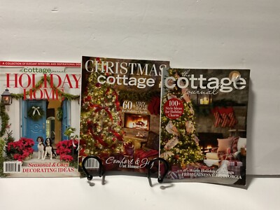 Lot of 3 Christmas Magazines - Cottage & Cottage journal 2018 & 2022 ...