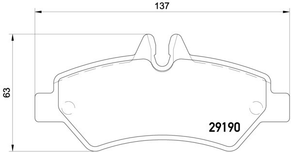 Mercedes Sprinter 2500 Hella-PAGID Rear Disc Brake Pad Set 355005351 ...