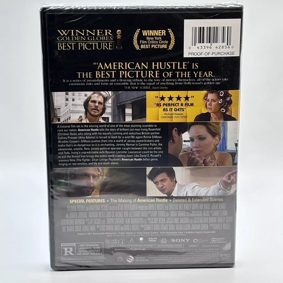 NEW & SEALED American Hustle (DVD, 2003) - Bradley Cooper - Jennifer ...