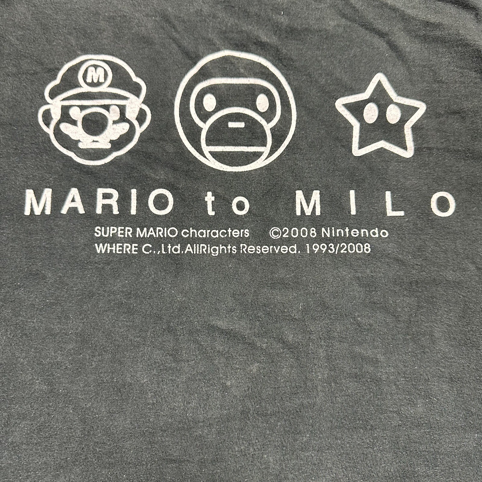 Bathing Ape BAPE X NINTENDO Mario To Milo BABY MILO T… - Gem