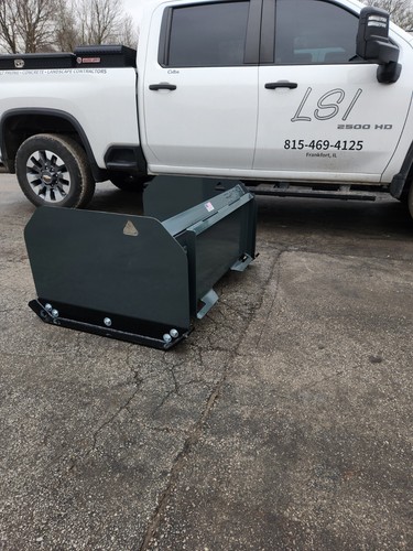 Mini Bobcat 4' HD Snow Pusher Box MT52 MT55 MT85 MT100 463 S70 Mount 24 ...