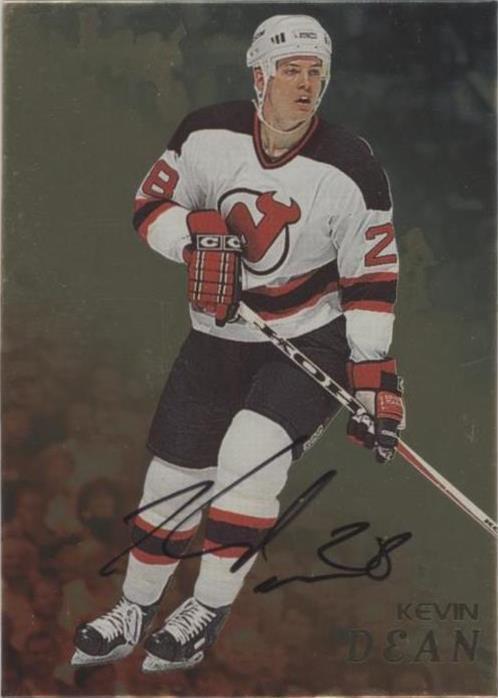 1998-99 In the Game Be A Player - Kevin Dean #82 Gold Autographs (AU ...