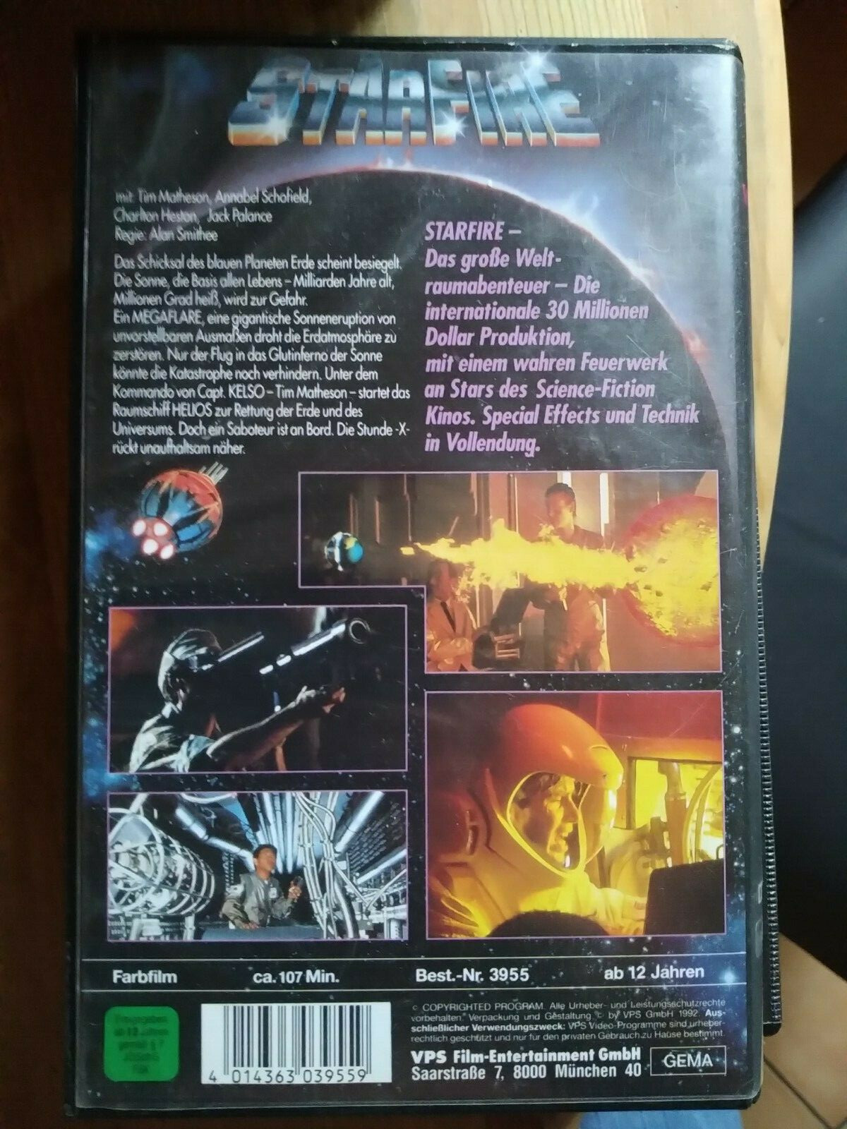 VHS Rarität: STARFIRE - SOLAR CRISIS (1990) mit Charlton Heston | eBay.de