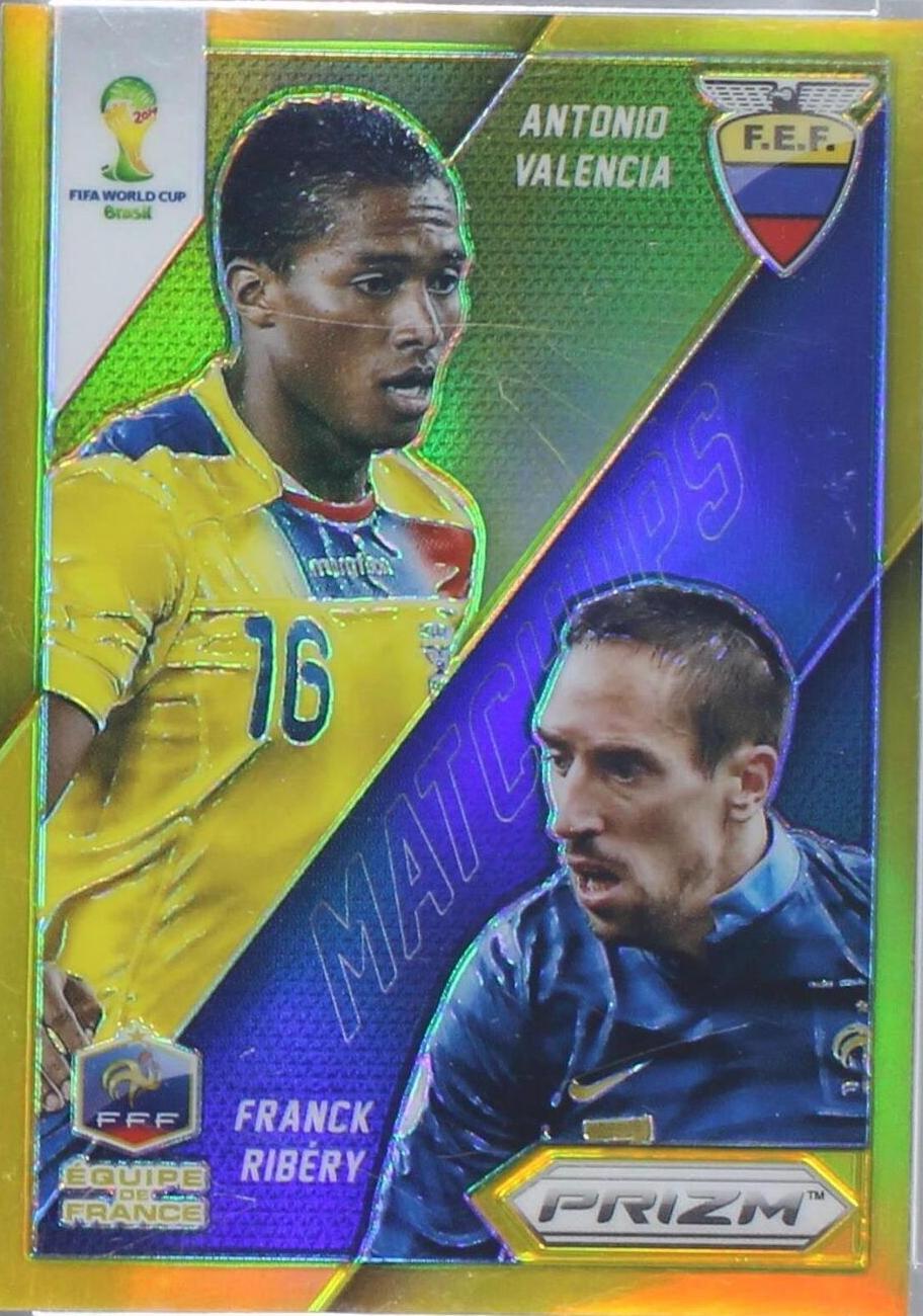 2014 Panini Prizm World Cup - Matchups Franck Ribery, Antonio Valencia ...