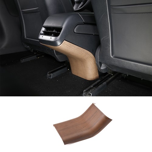 ABS Wood Rear Air Outlet Bottom Cover Anti Kick Trim For Tesla Model 3 ...