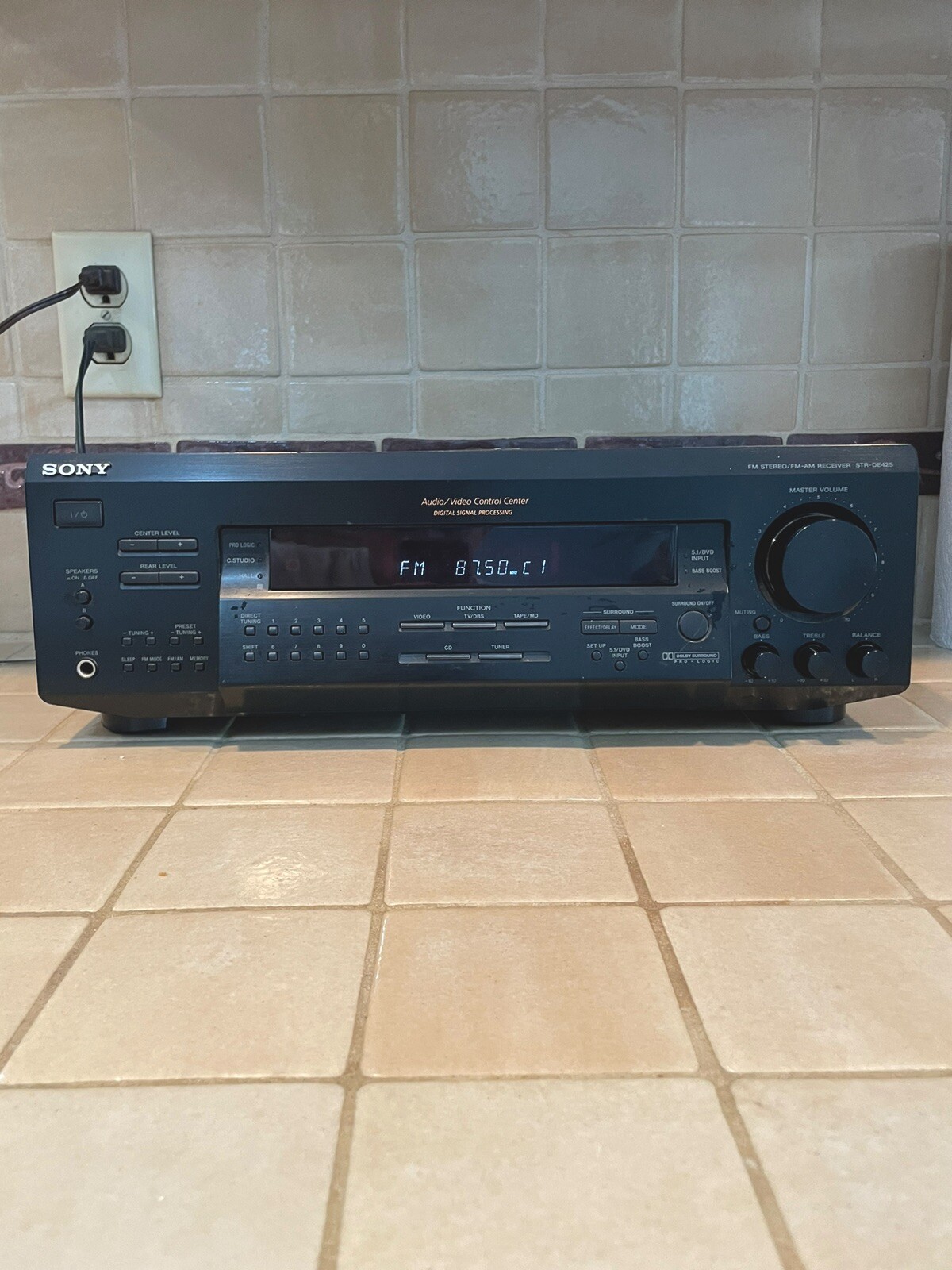 Sony STR-DE415 190W Audio/Video Control Center AM/FM Receiver - TESTED ...