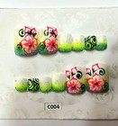 False Fake Art Nails Artificial Design Nail DIY HANDMADE Free Glue Nail ...