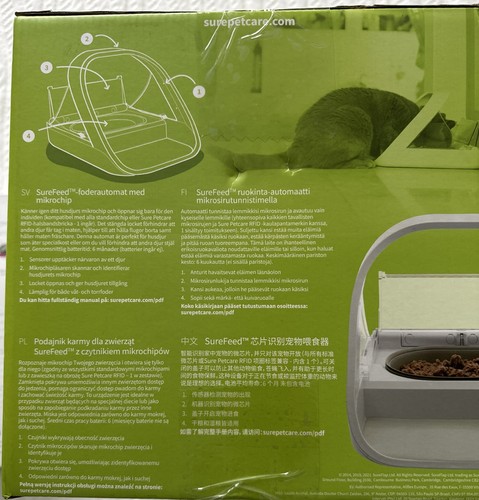 Sure Feed Microchip Pet Feeder with 2 Bowls and Collar Tag | eBay
