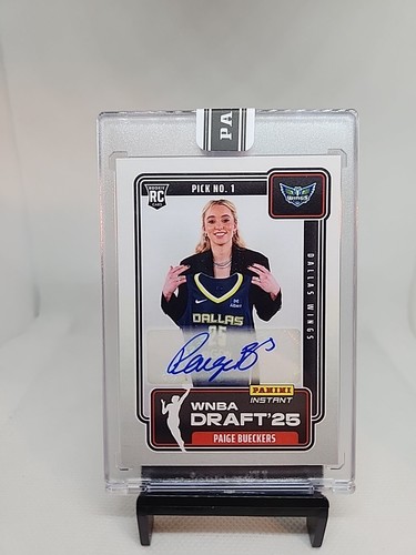 PAIGE BUECKERS RC 2025 Panini Instant WNBA Draft Night #1 Auto #/99 IN ...