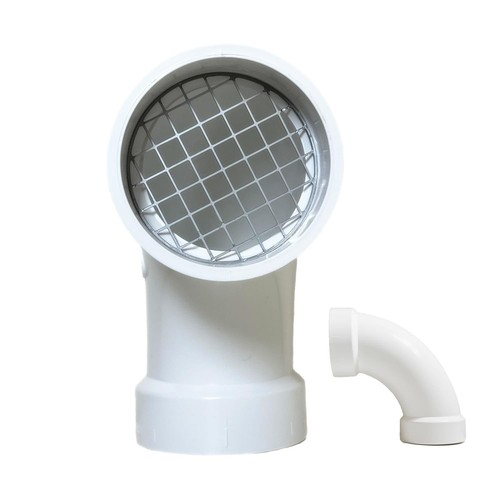 PVC termination vent with stainless steel screen,90 Degrees,1pcs,For 2 ...