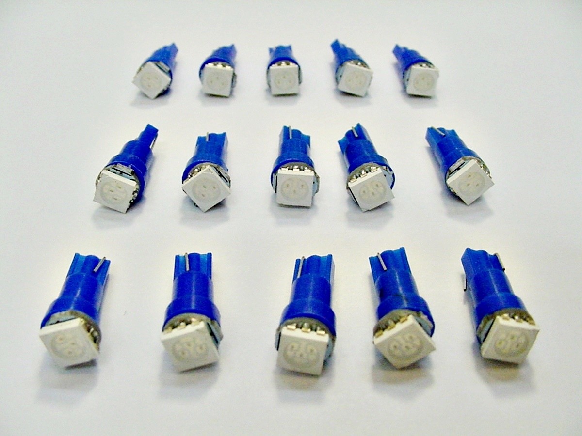 15 BRIGHT Blue Instrument Panel Cluster Dashboard Lights Bulbs LEDs ...