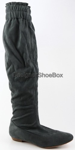 Luxury Rebel April Fer Chaussures Créateur Ruché Bottes Hauteur Genou 6 ...