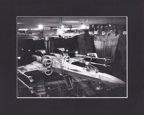 8X10 Matted Print Picture Filming Star Wars: A New Hope, Rebel Base ...