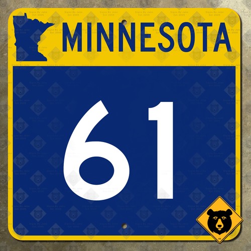 Minnesota State Highway 61 route marker road sign Duluth revisited ...