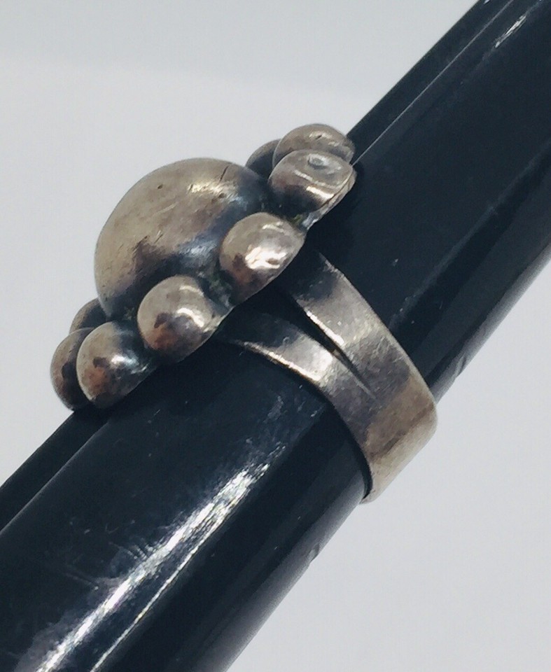 Jorge Chato Castillo Vintage Mexican 980 Sterling Silver Ring Size 5.5 ...